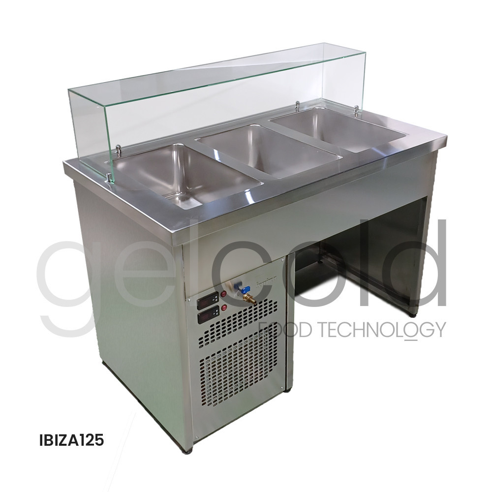 Mesa topping con 3 zonas temperaturas | Gelcold.com