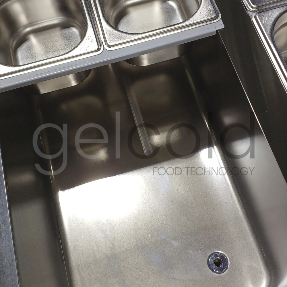 Mesa topping con 3 zonas temperaturas | Gelcold.com